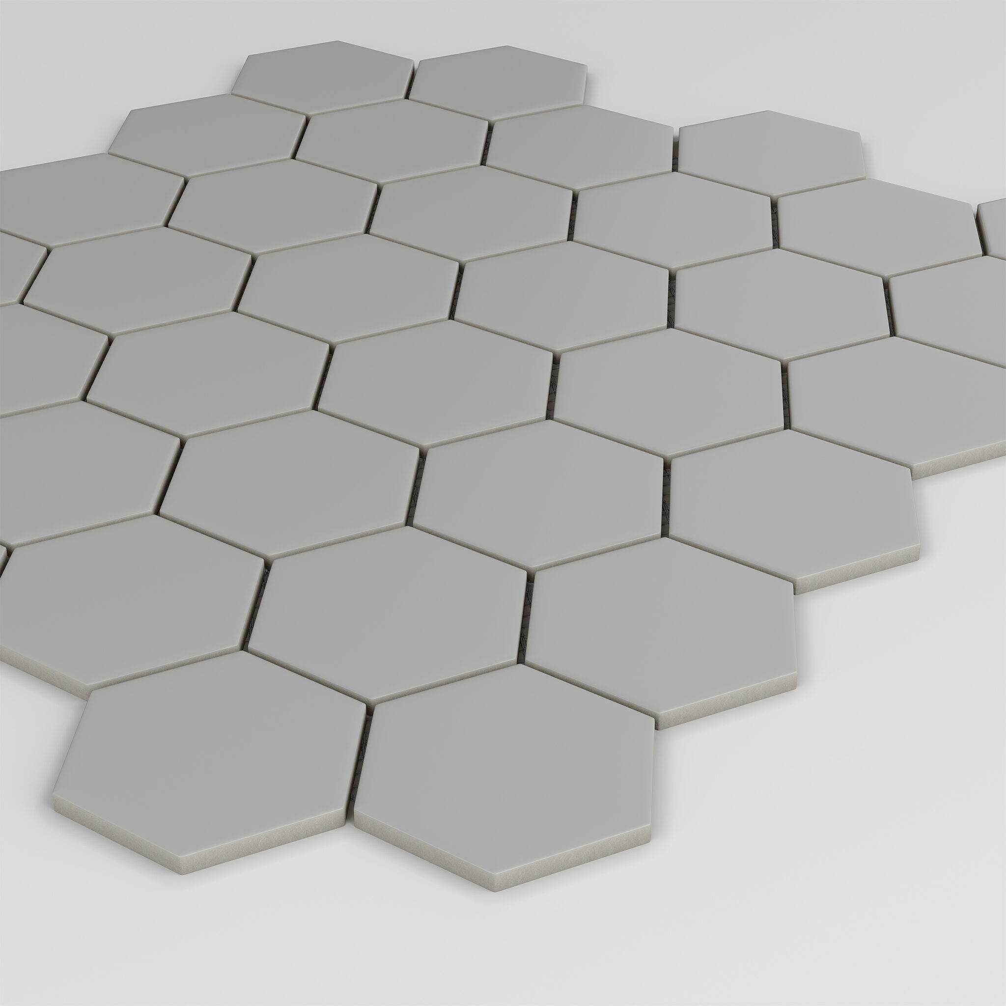 Porcelain Hexagon Mosaics - Lint Tile