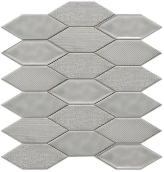 Ceramic Picket Mosaics - Lint Tile