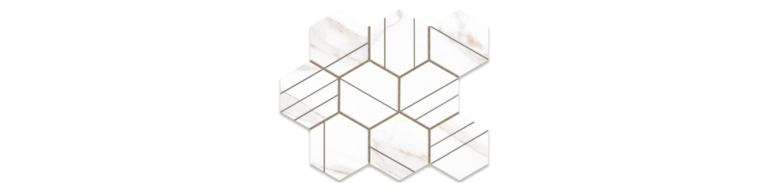 Sherron Matte and Polished Porcelain Interprets Silver and Gold Marble ...